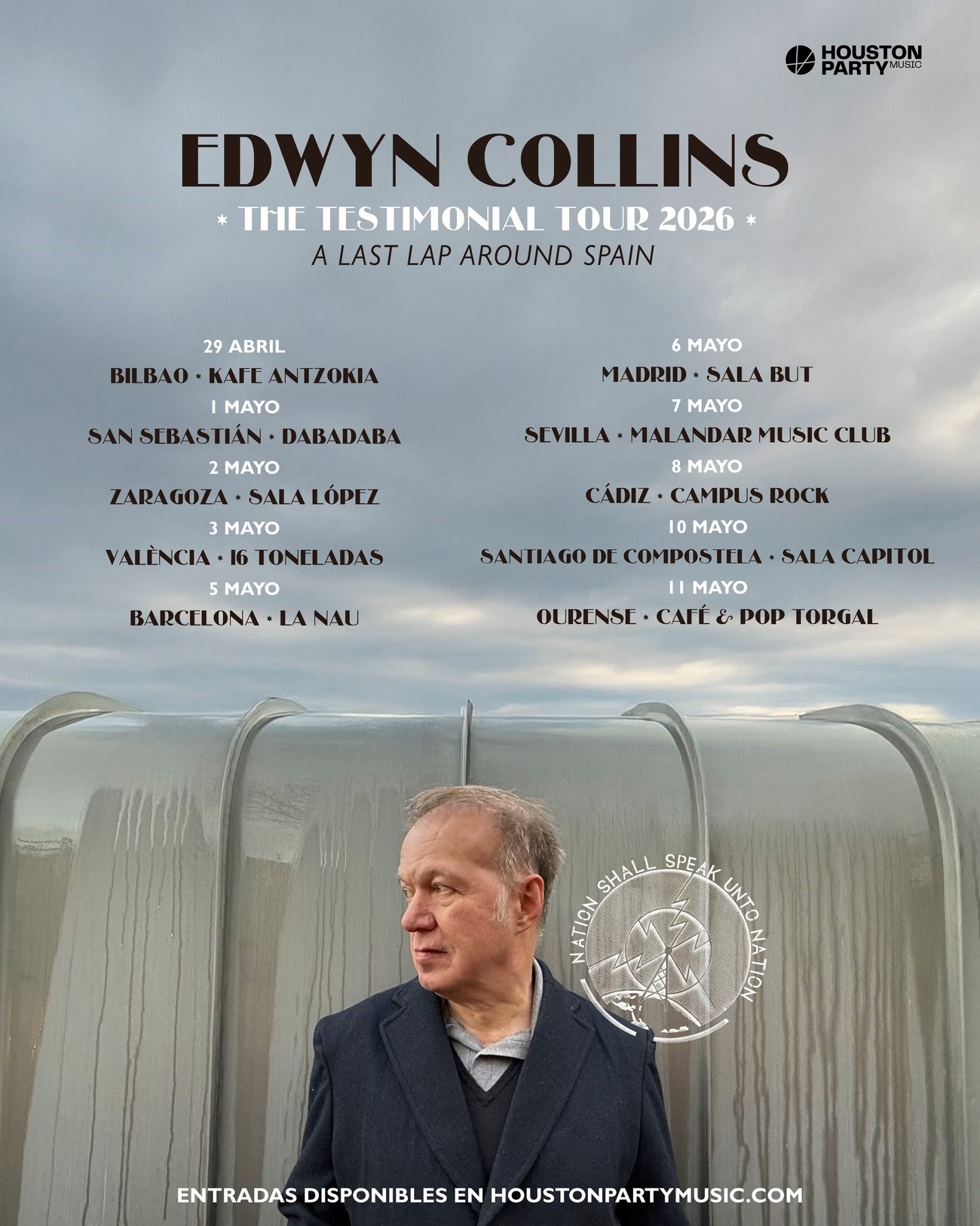 El escocés Edwyn Collins presentará “The Testimonial Tour. A Last Lap ...